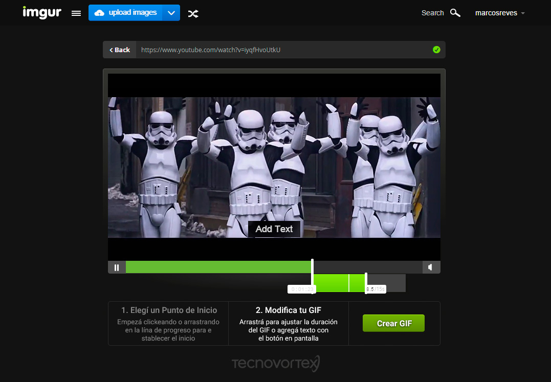 Crea GIFs animados desde cualquier video con esta herramienta web - TEC